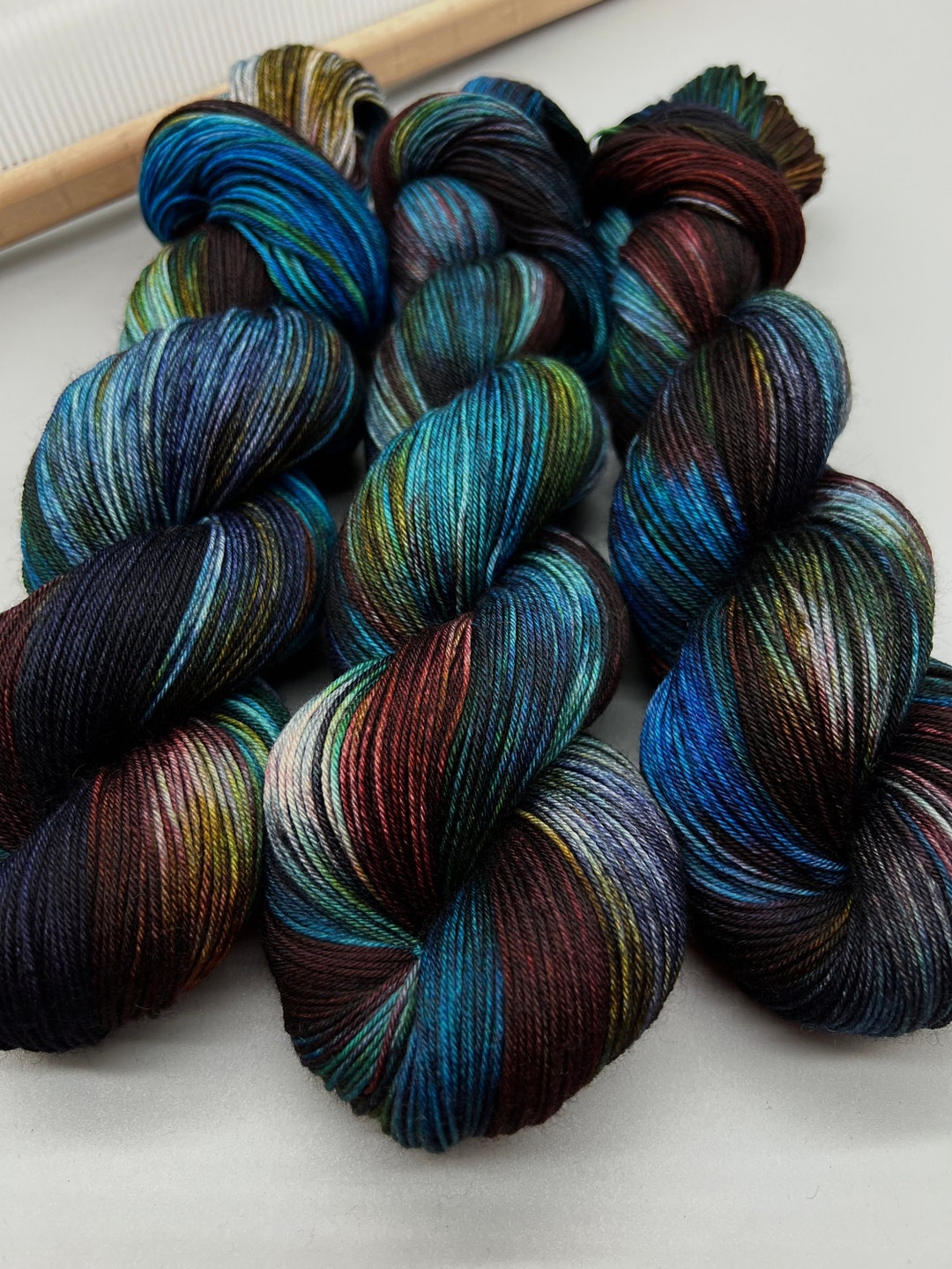 Pictured Rocks Hand Dyed Yarn Lace / Sock / Fingering / Sport / Dk ...