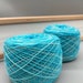 Aqua Blue Yarn Ready to Ship Lace Yarn Silk Merino Hand Dyed Yarn Knit ...