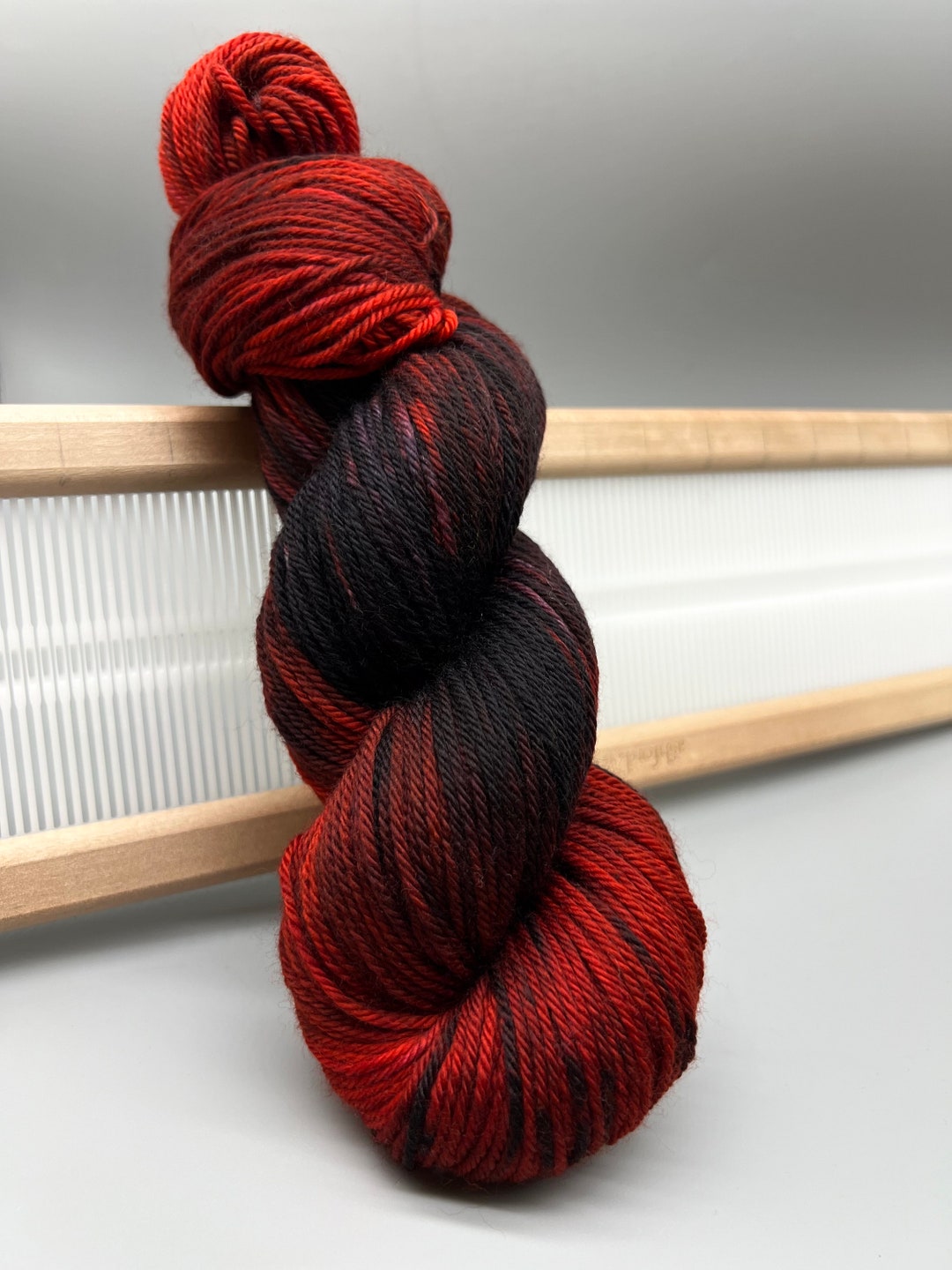 Blood Moon - Ready to Ship - Worsted - Superwash Merino Wool - Hand ...