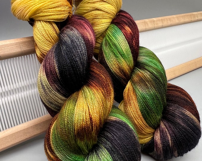 Cozy Autumn - Ready to Ship - Lace Yarn - 2 Ply - Hand Dyed Yarn - Knit ...