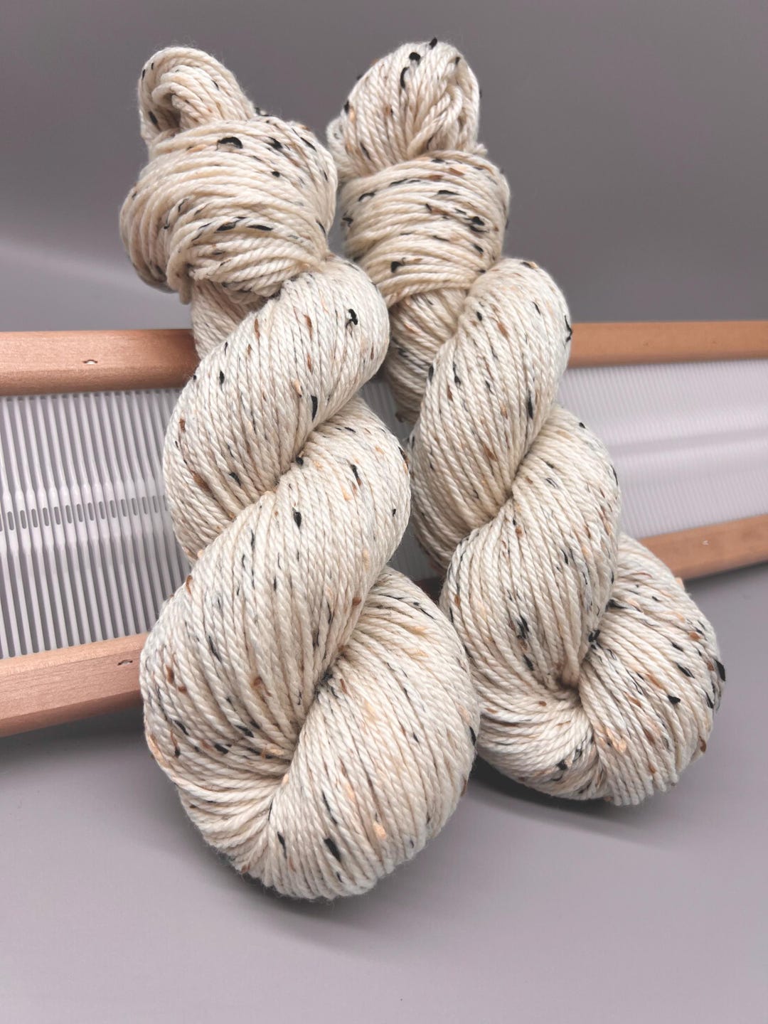 Tweedy Bird Yarn: Beige Aran Superwash Merino Wool With Donegal Nep - Etsy