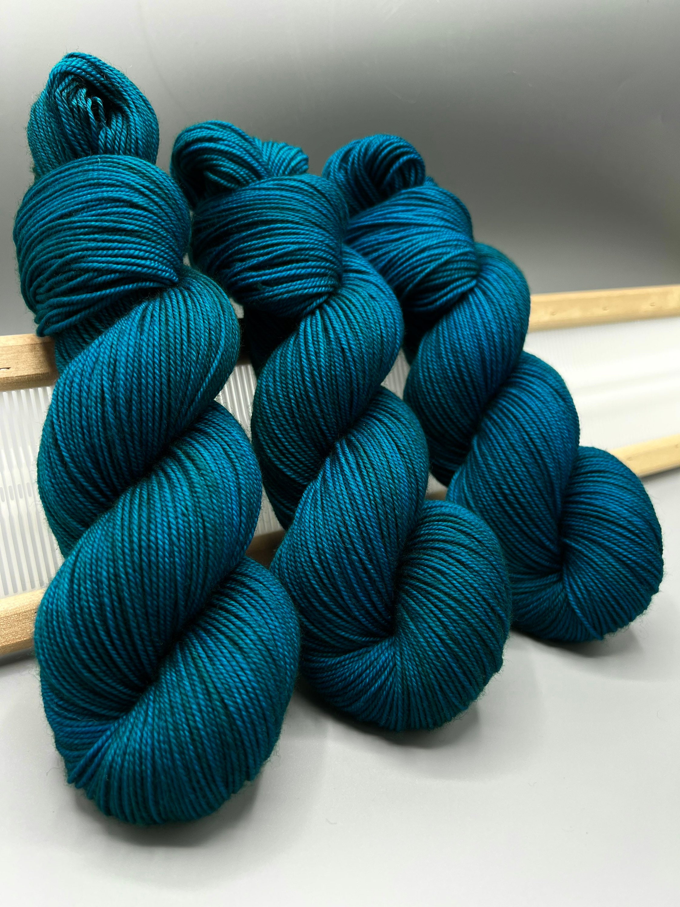 Cerulean Hand Dyed Yarn Blue Yarn Lace / Sock / - Etsy