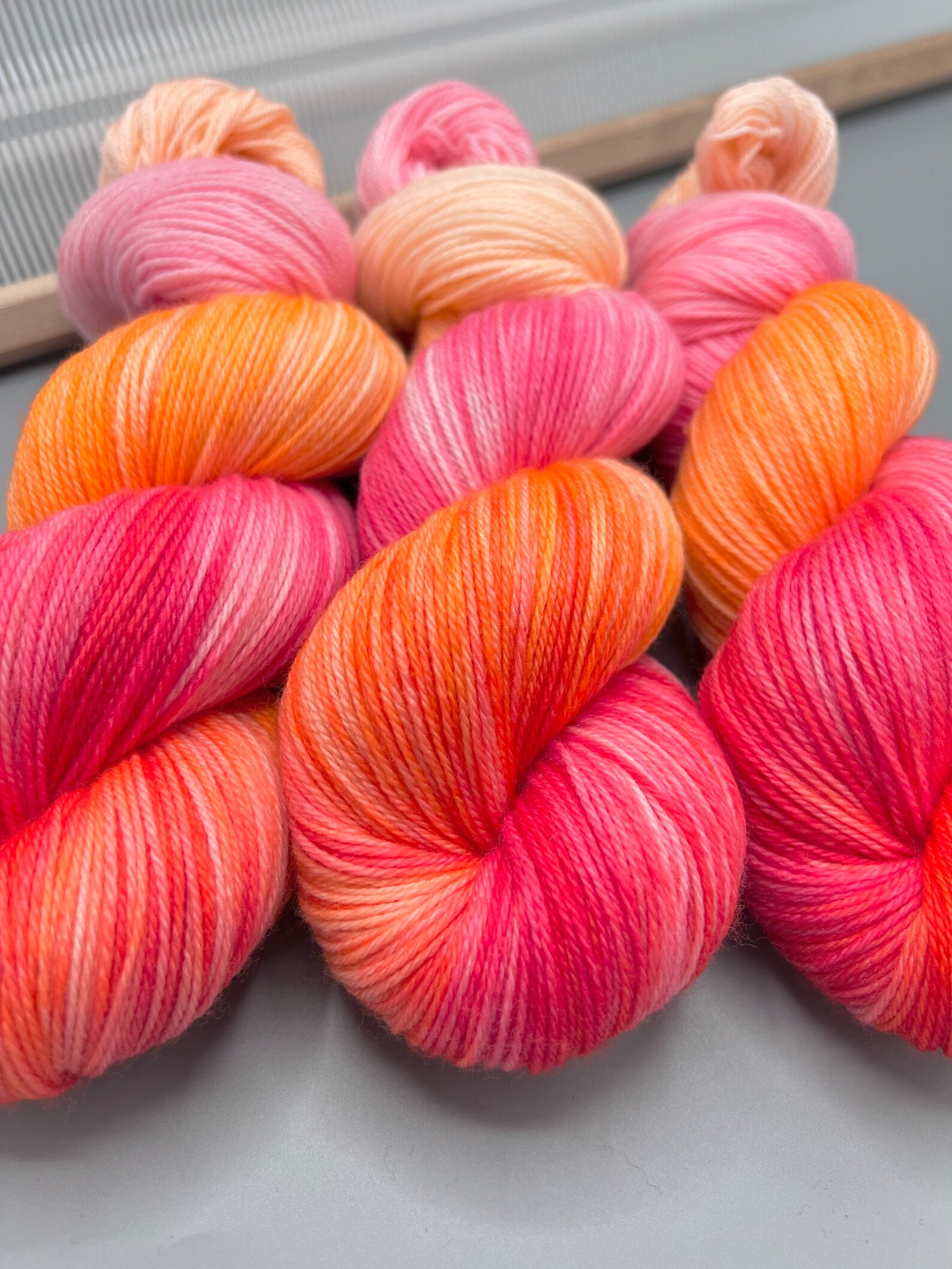 Sherbet Hand Dyed Yarn Lace / Sock / Fingering / Sport / | Etsy