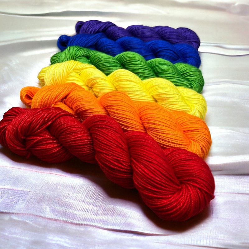 Rainbow Yarn - Etsy