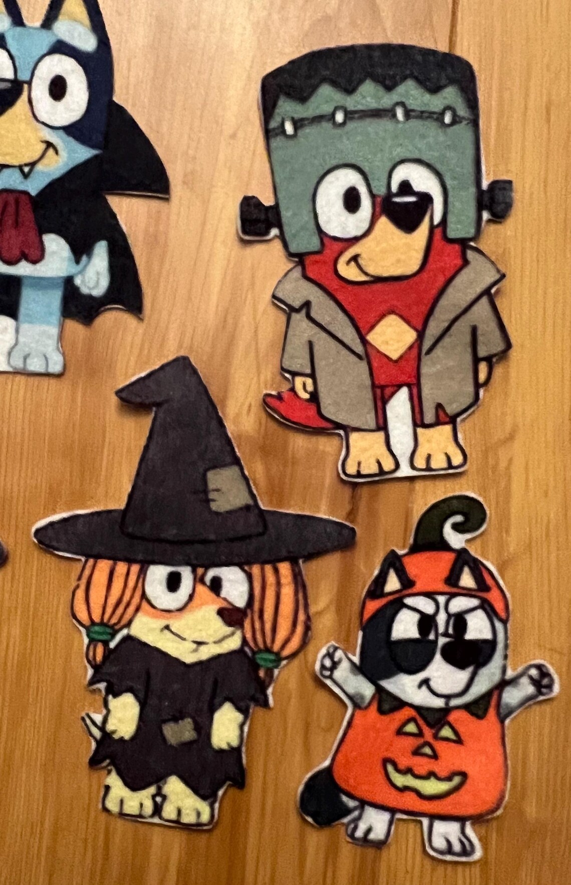 Bluey Halloween Felt Board Characters - Etsy