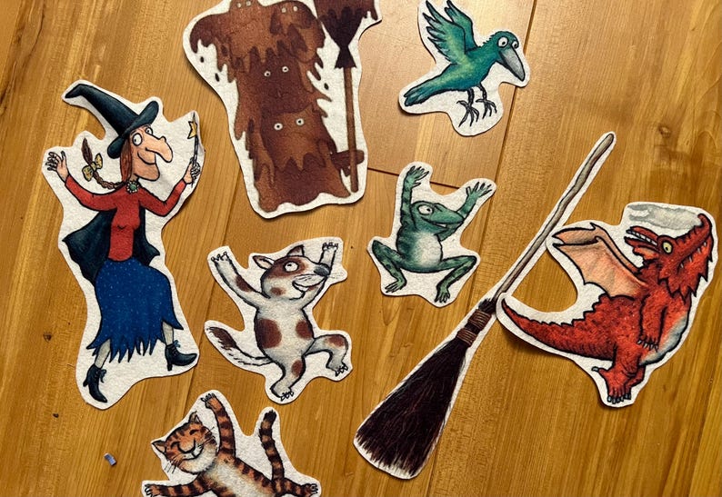 Room on the Broom Halloween Felt Board Story - Etsy
