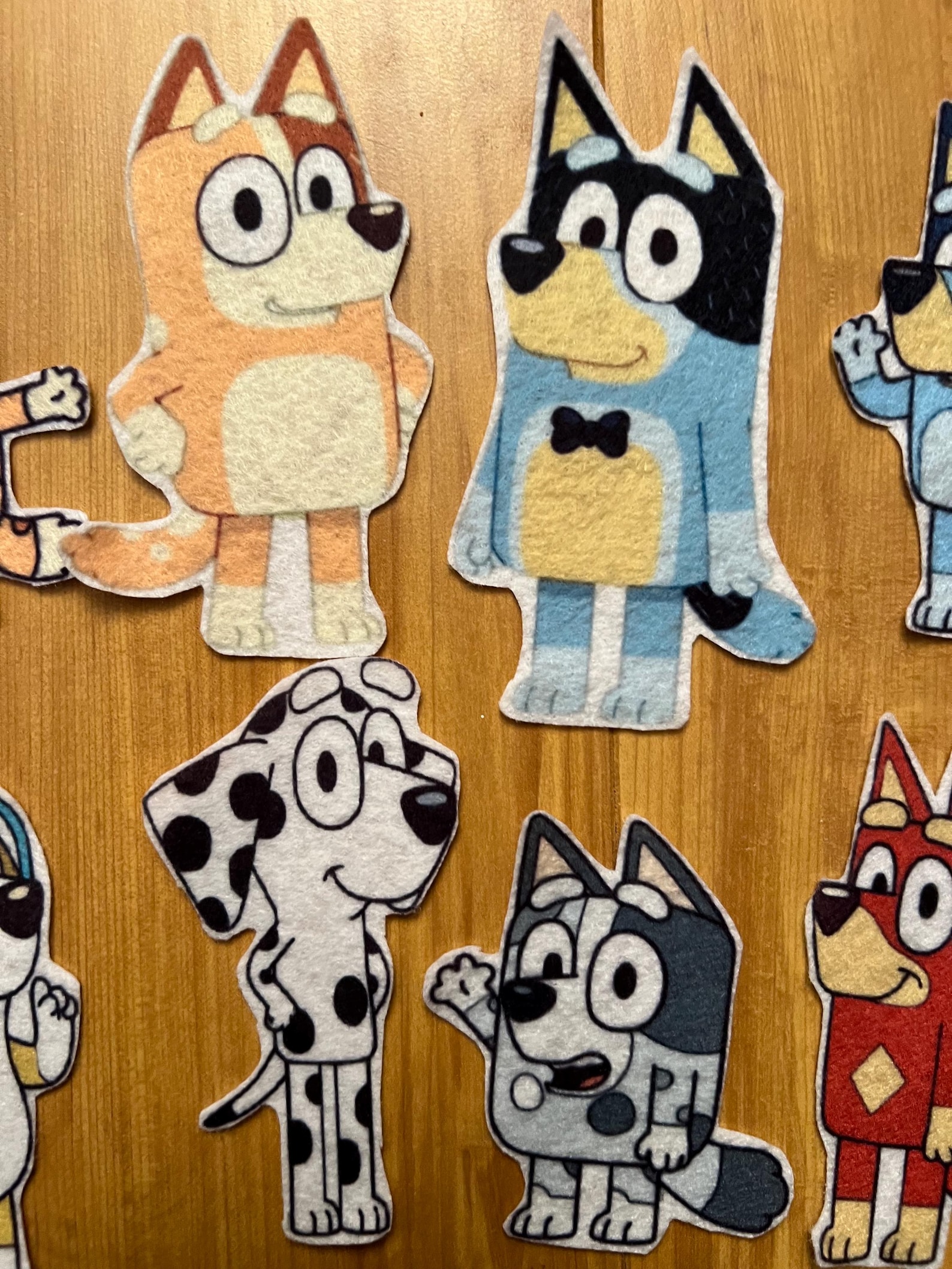 Bluey Felt Board Characters - Etsy
