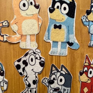 Bluey Felt Board Characters - Etsy