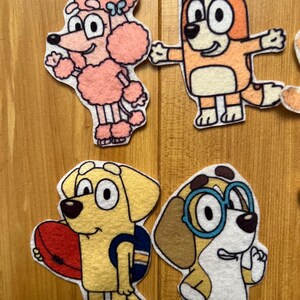 Bluey Felt Board Characters - Etsy