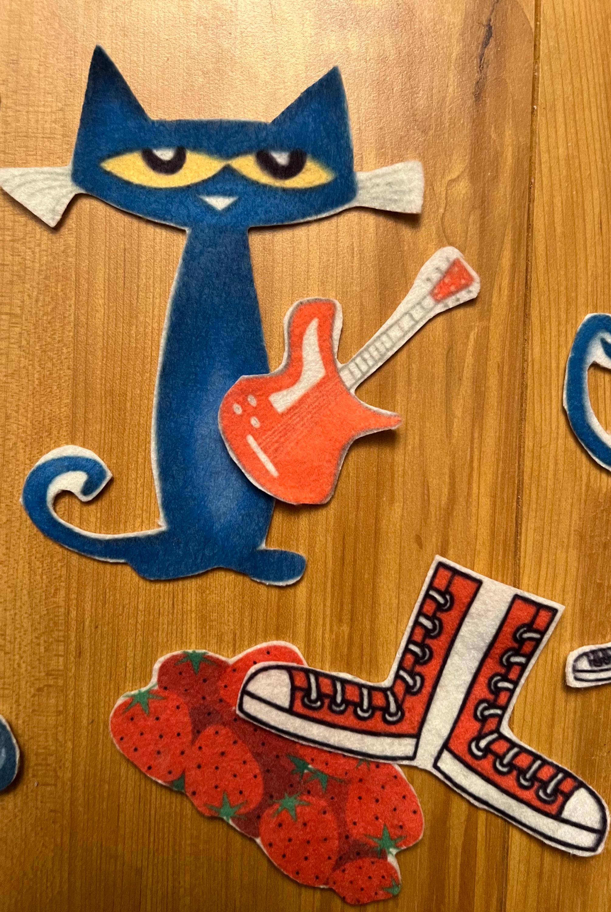 Pete the Cat I Love My White Shoes Felt Board Pieces - Etsy