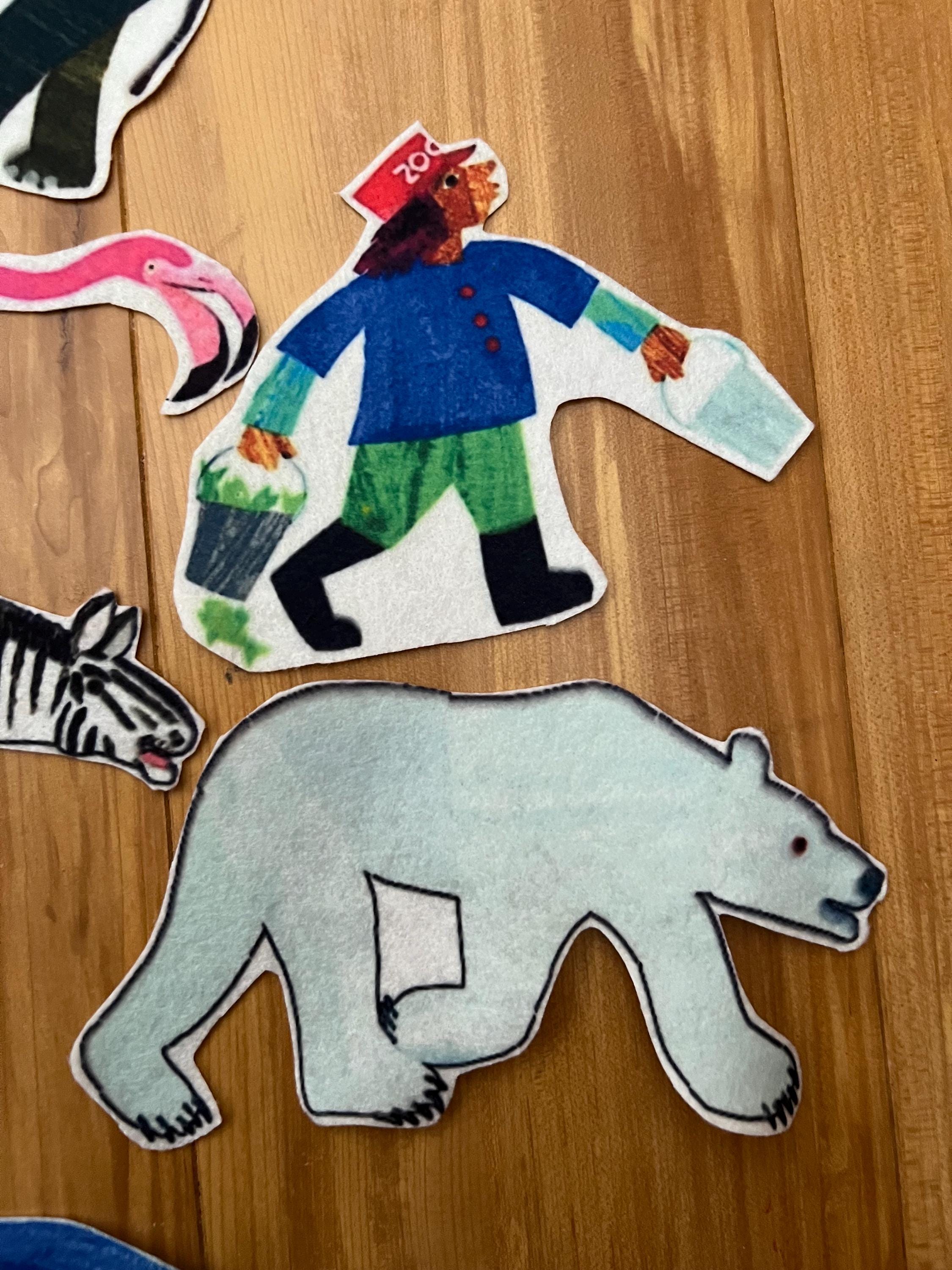 Polar Bear , Polar Bear Felt Flannel Story Pieces - Etsy