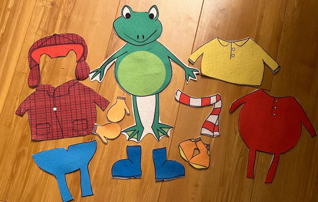 Froggy Gets Dressed Felt Story Play Pieces - Etsy