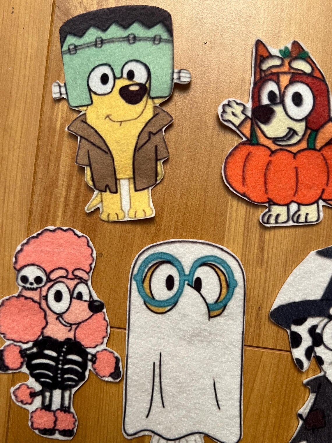 Bluey Halloween Felt Board Characters - Etsy