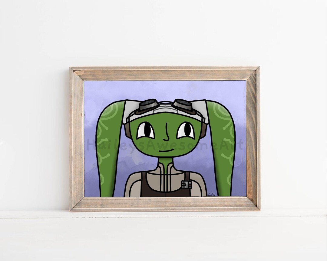 Hera Syndulla Digital Drawing, Star Wars, Rebels - Etsy