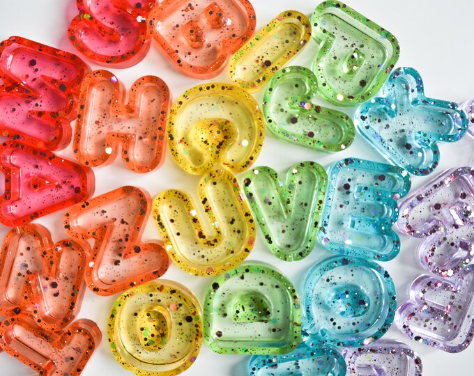 ABC Fillables - Uppercase Resin Letter Set - Letter Trays - Alphabet ...