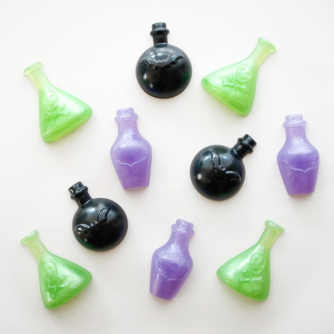 Potion Bottles Resin Potion Bottles Halloween Loose Parts - Etsy