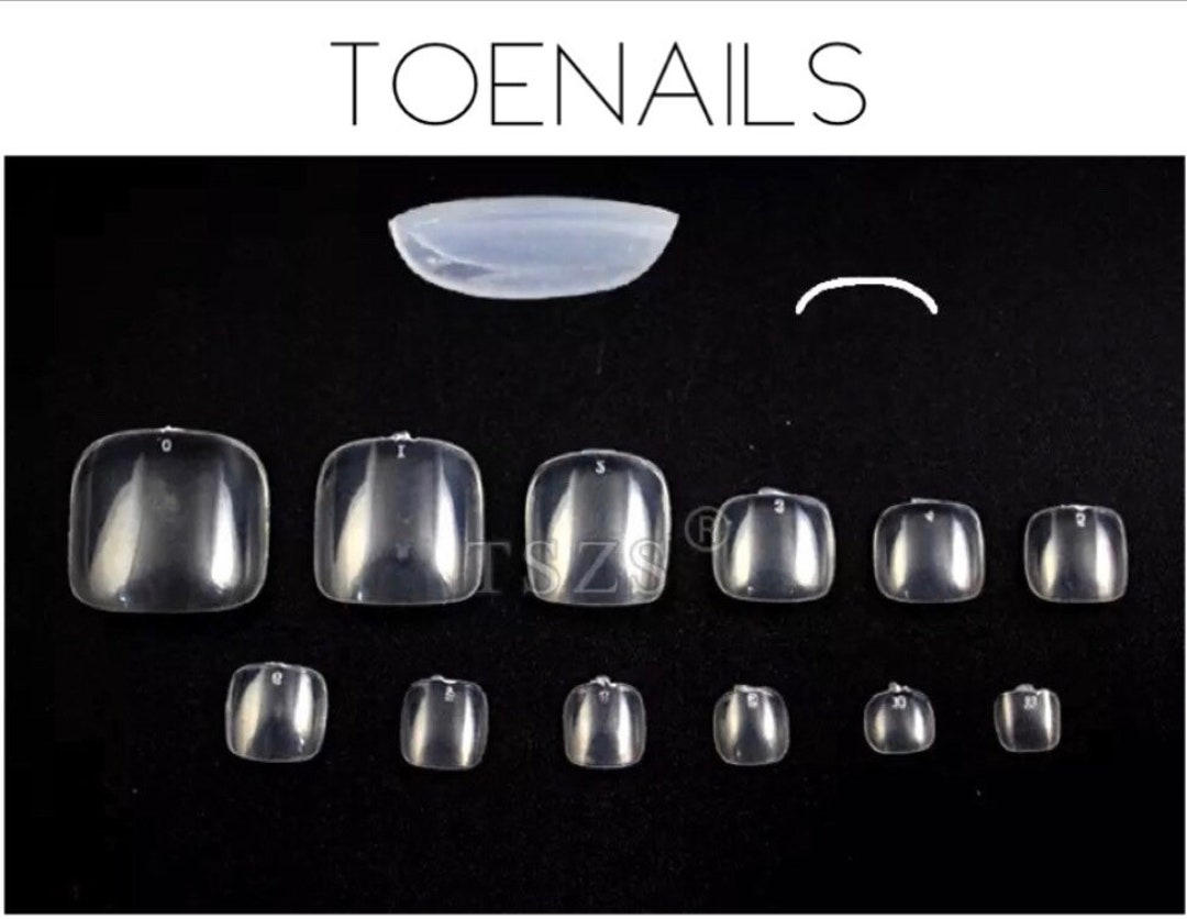 Full Cover Tips - TOENAILS / Extra Long Nails- for Press ONS. - Etsy