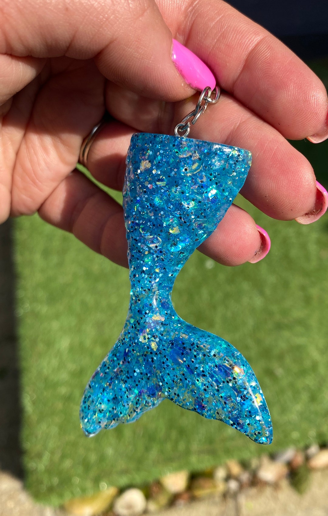 Mermaid Tail Keychains - Etsy