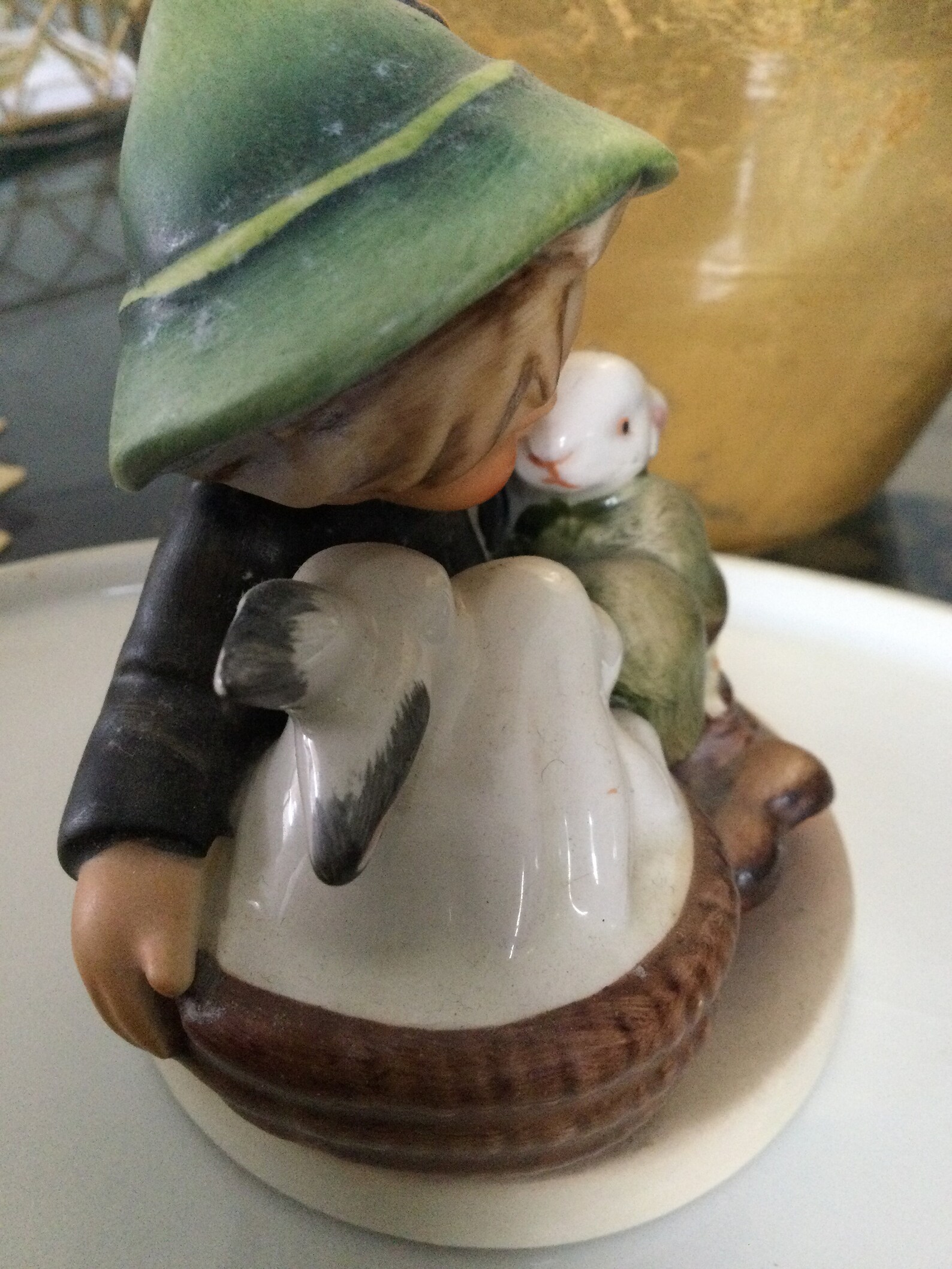 Vintage Hummel Boy With Rabbits 1956 Full Bee TM, 58/0 TMK 2 Goebel ...