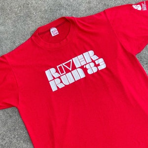 80s Red River Run Graphic Tee | 1983 Single Stitch Distressed ...