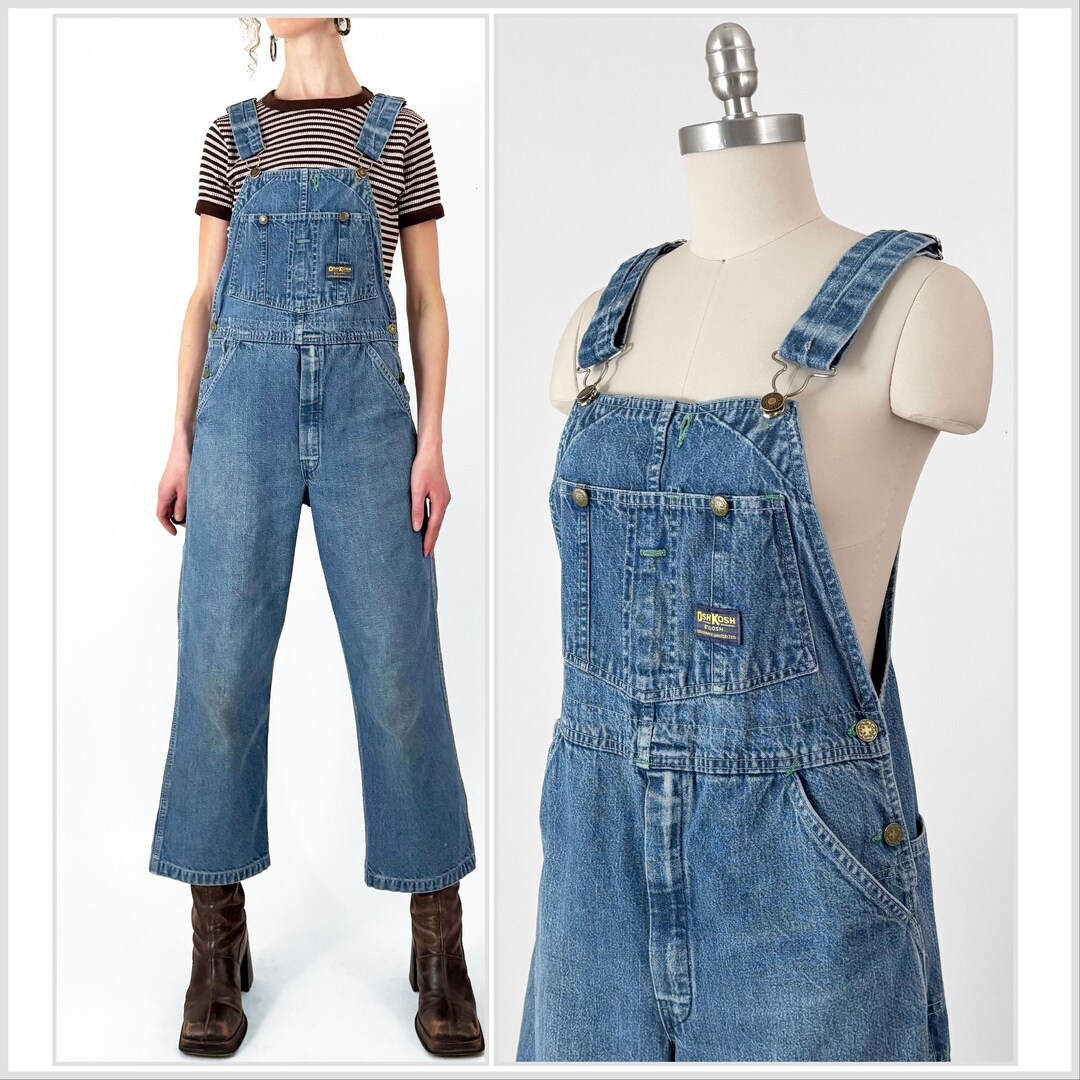 80s Oshkosh Denim Bib Overalls Oshkosh B'gosh True Vintage Made in USA ...