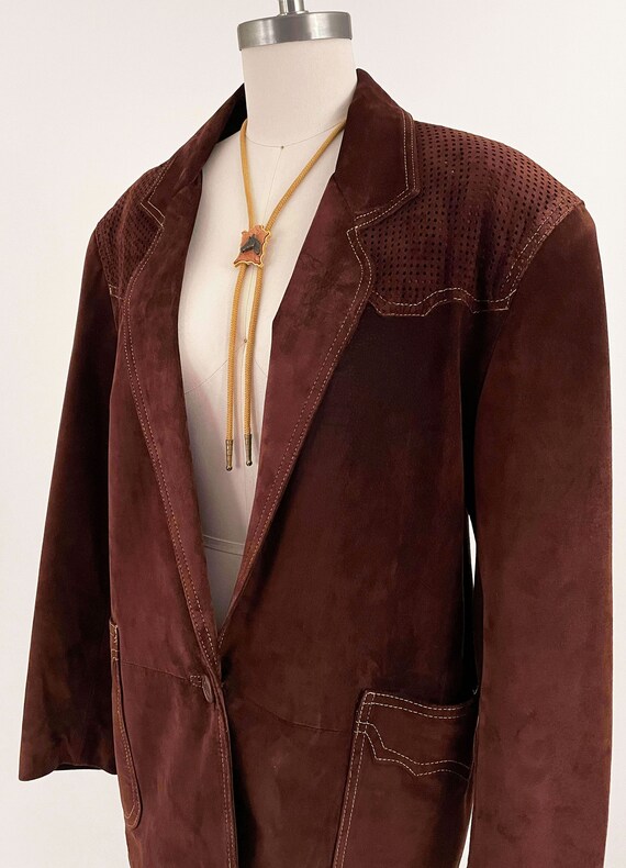 80s Cache Brown Suede Western Jacket | Equestrian Boh… - Gem
