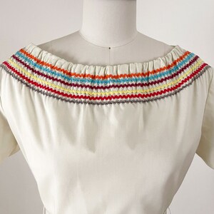 1970s JC Penney Rainbow Ric Rac Belted Maxi Dress Penneys Loungewear ...