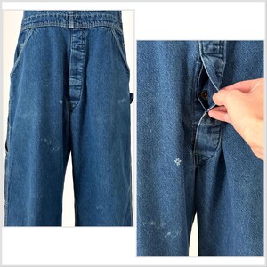 Vintage Pointer Low Back Denim Overalls Pointer Brand Distressed Denim ...