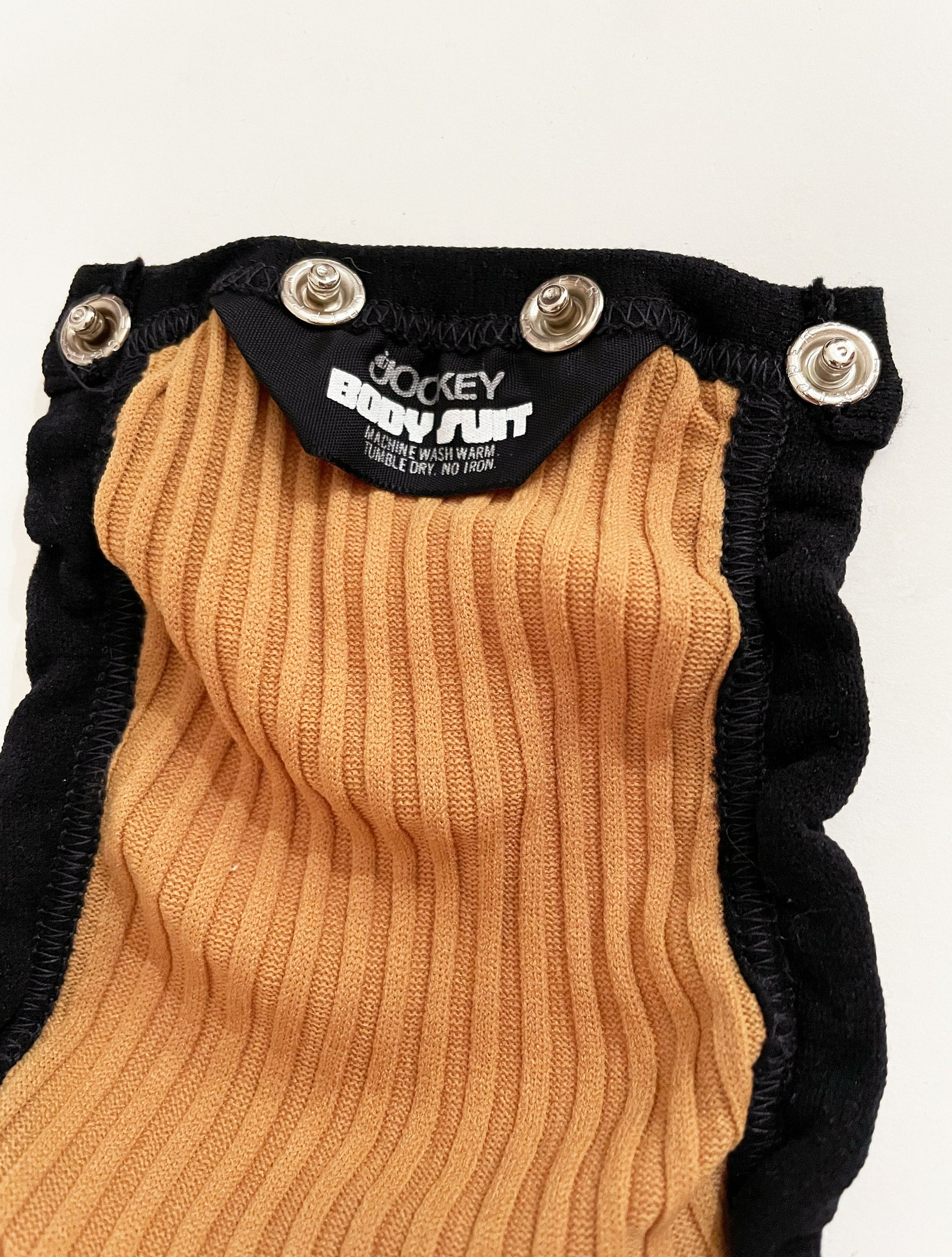 90s High Neck Ribbed Bodysuit Jockey Retro Mustard Brown - Etsy