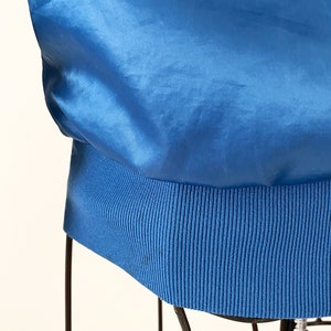 80s Blue Satin Trucking Bomber Jacket Richard Hoffman Trucking Wichita ...