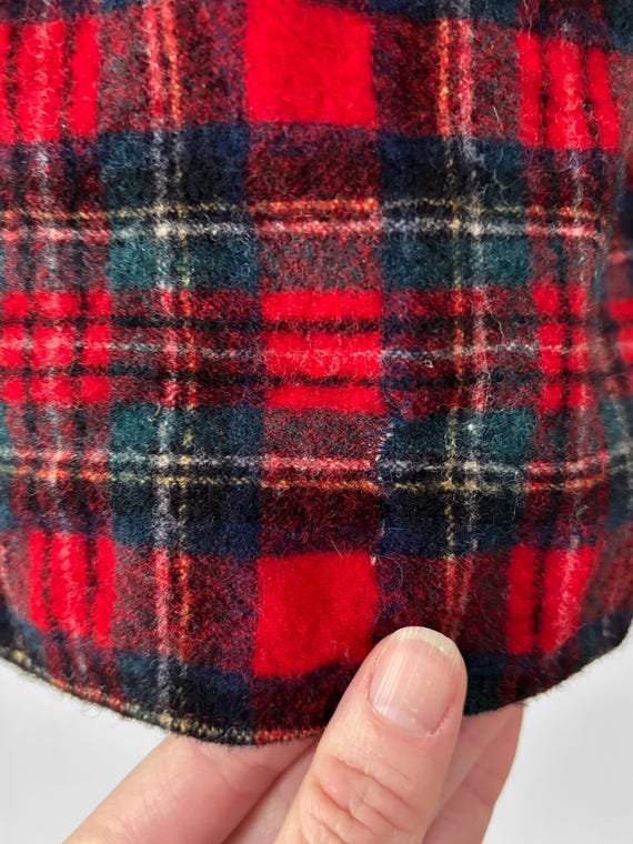 60s Pendleton Red Plaid Flannel Shirt | Prince Charle… - Gem