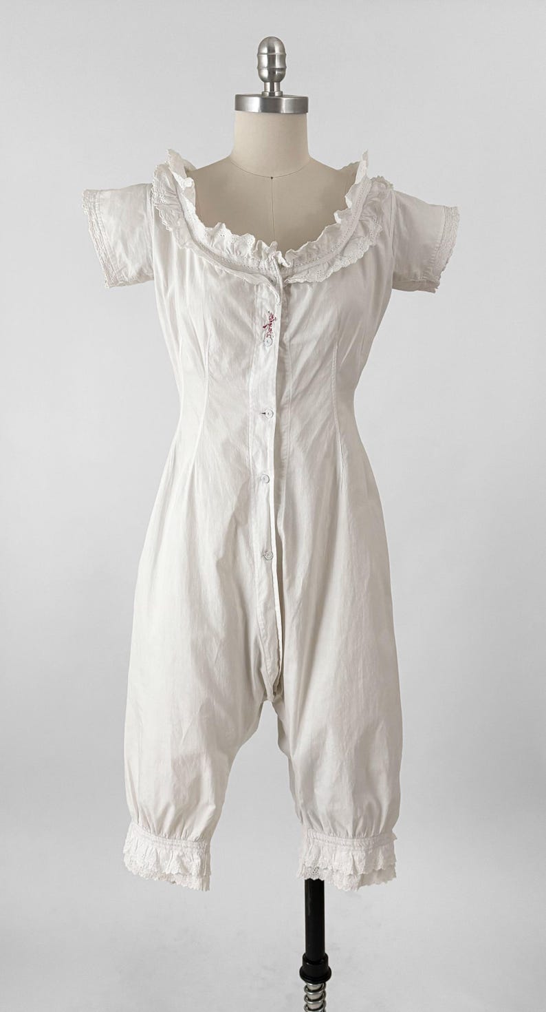 Antique Victorian Bloomers | 1800s Hand Embroidered Victorian Split ...