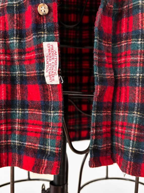 60s Pendleton Red Plaid Flannel Shirt | Prince Charle… - Gem