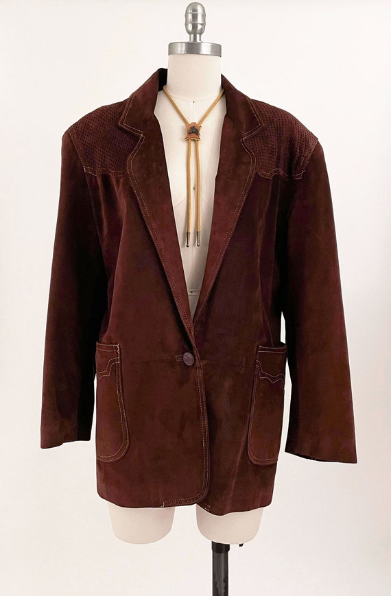 80s Cache Brown Suede Western Jacket | Equestrian Boh… - Gem