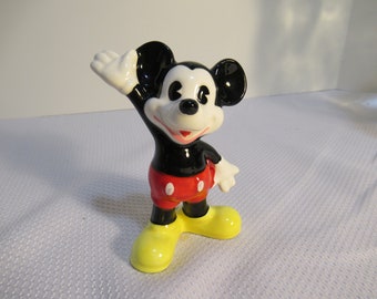 Cast Iron Small MICKEY MOUSE Figurine Rotating Arms Disney Decoration ...