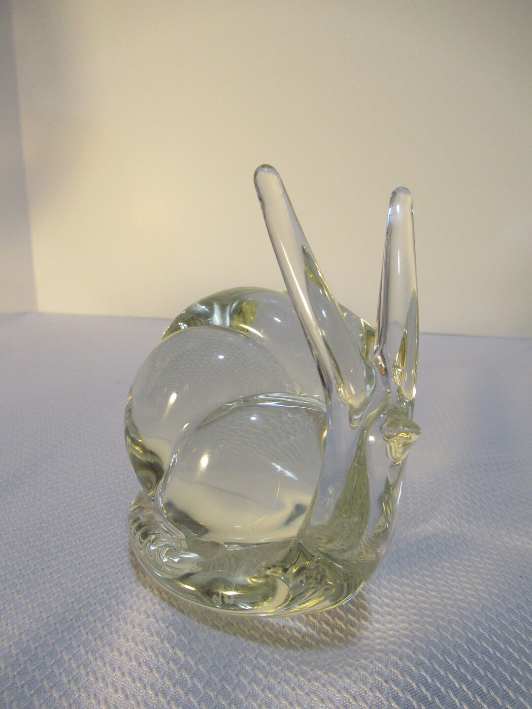 Adorable Clear Art Glass Snail Paperweight - Etsy