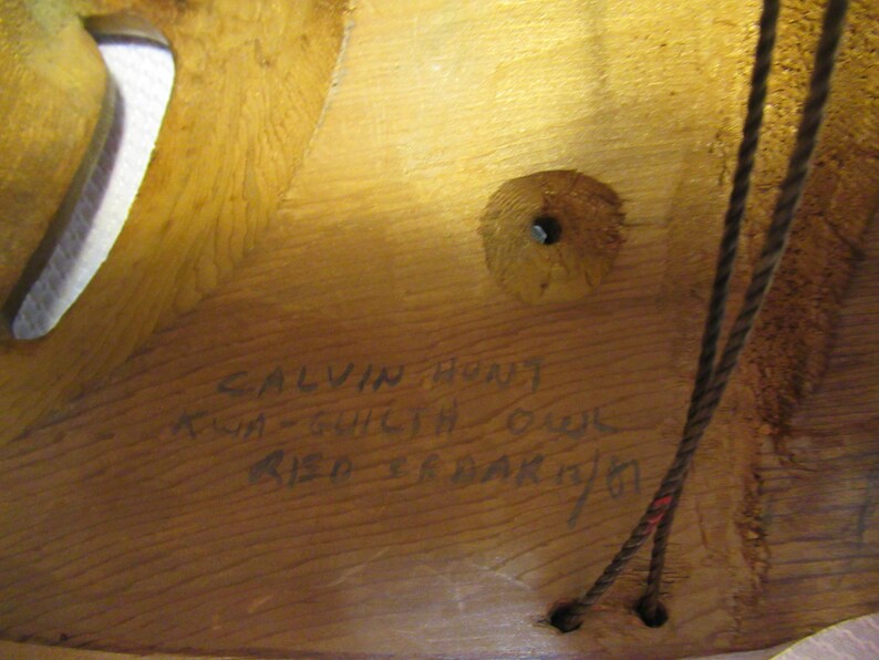 Signed Native American Calvin Hunt Carved Cedar Kwaqiulth Owl | Etsy