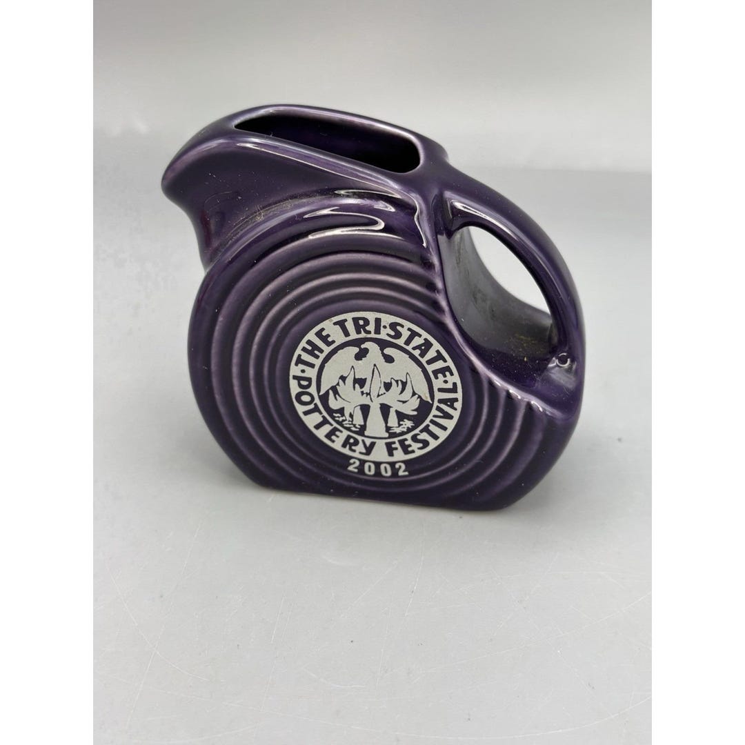 Fiesta Fiestaware Disc Pitcher Creamer Mulberry 2002 TRI-STATE Pottery ...