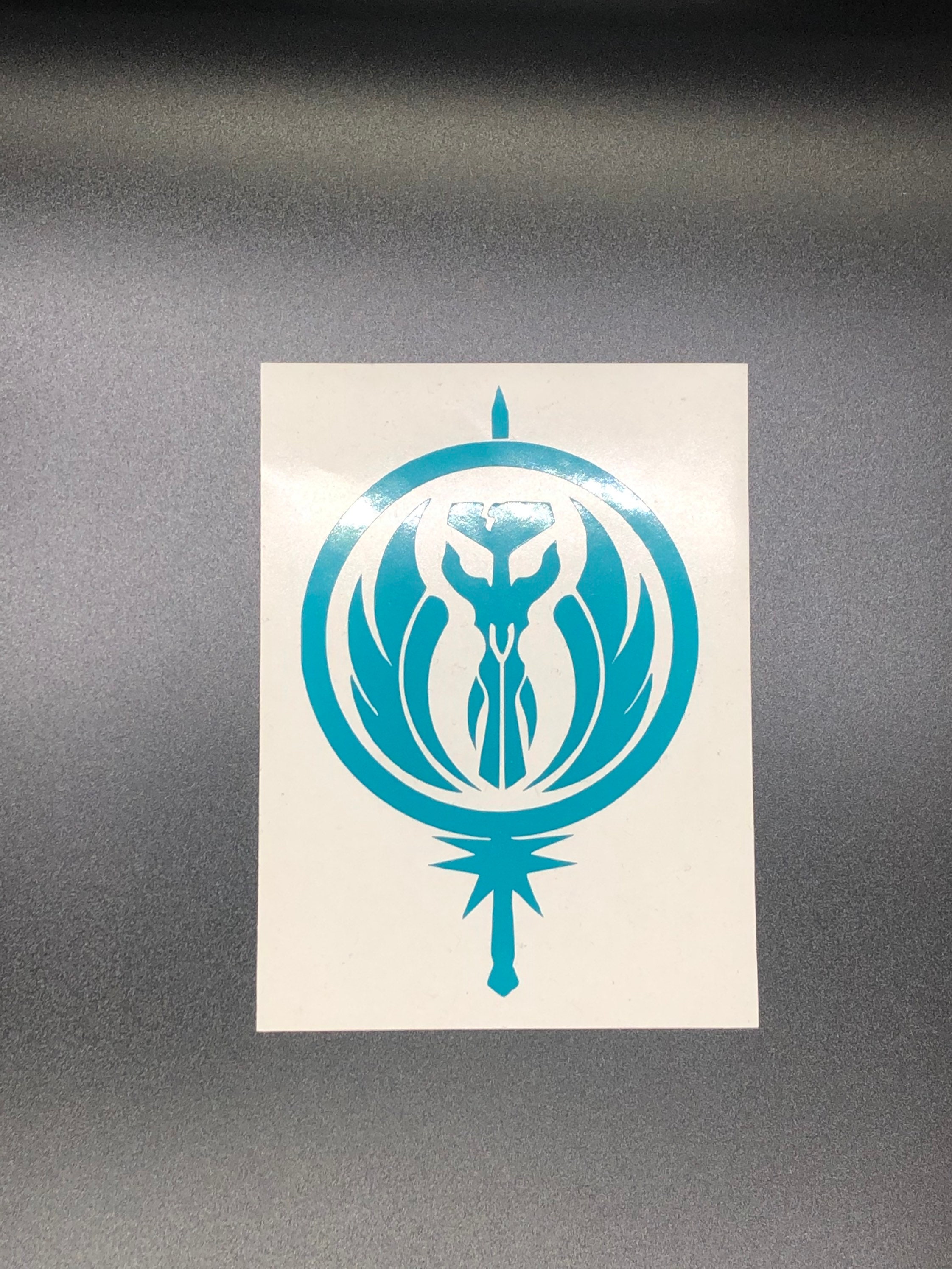 Star Wars Mandalorian Mythosaur Skull Lightsaber Decal - Etsy