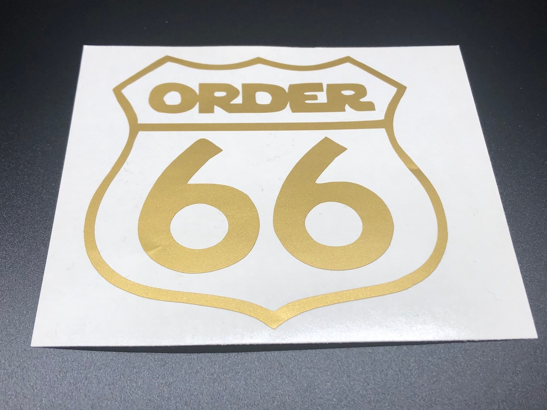 Star Wars Order 66 route 66 Design Decal - Etsy