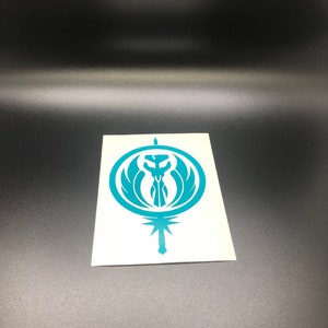 Star Wars Mandalorian Mythosaur Skull Lightsaber Decal - Etsy