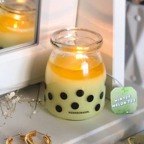 The Jasmine Milk Tea Candle - Etsy