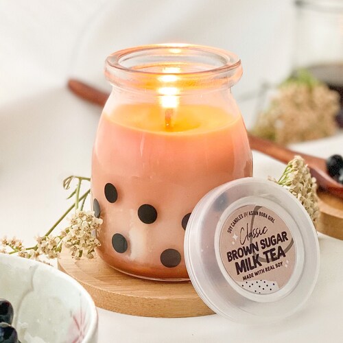 Classic Milk Tea Boba Candle - Etsy