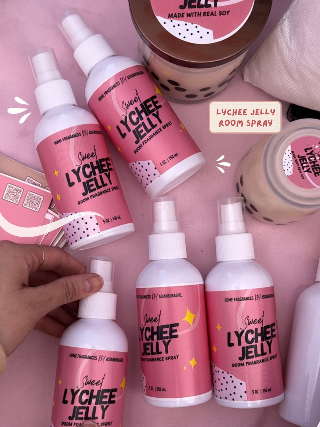 Lychee Jelly Room Spray | Fragrance Mist - Etsy