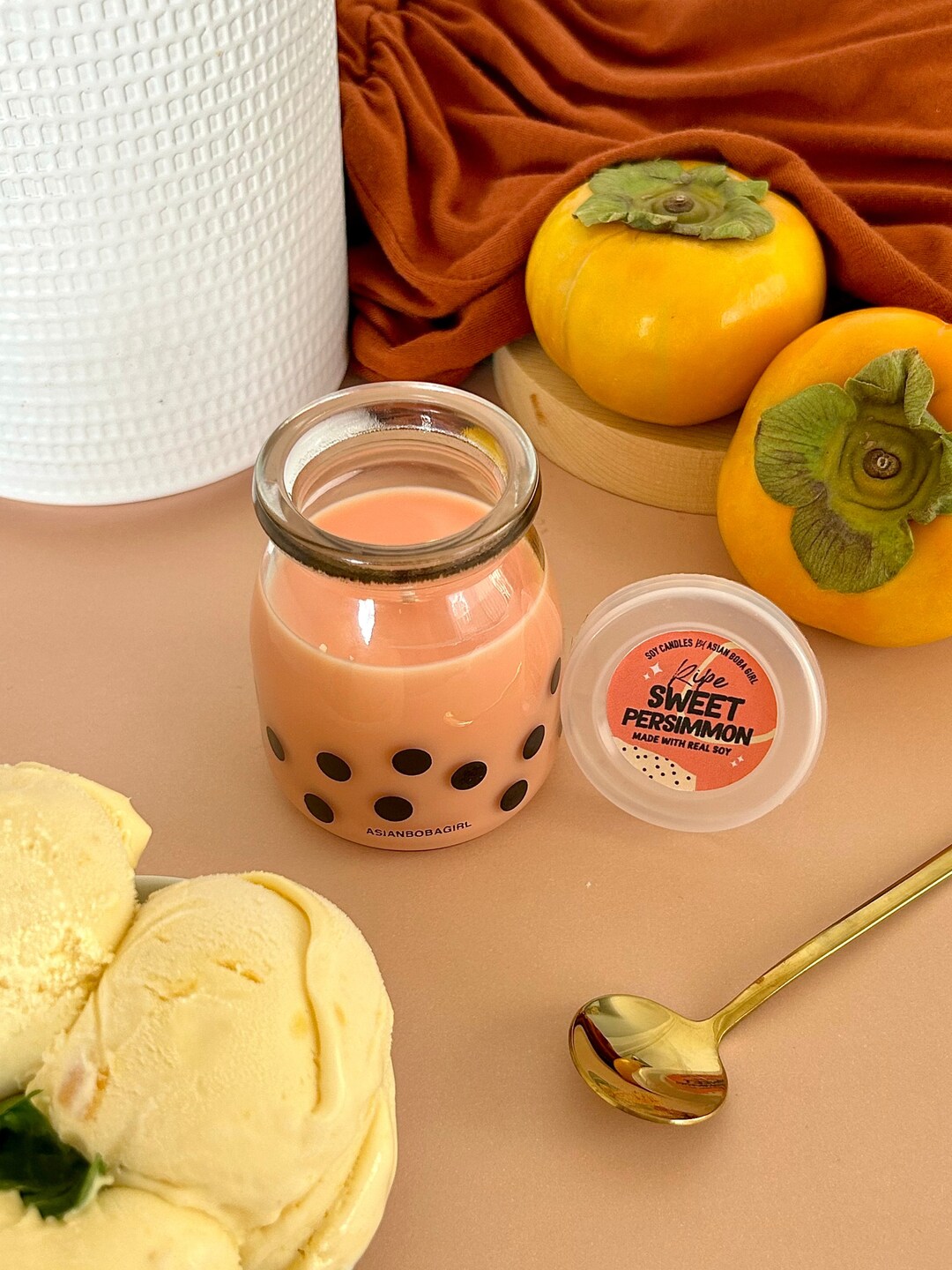 Sweet Persimmon Candle - Etsy