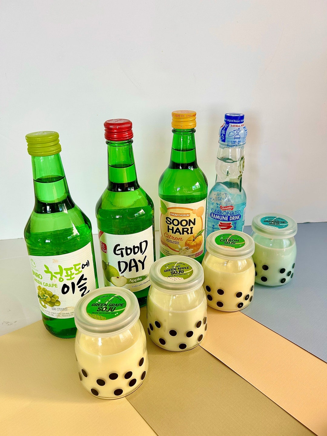 4-pack Happy Hour Candle Set soju Flavors Ramune - Etsy