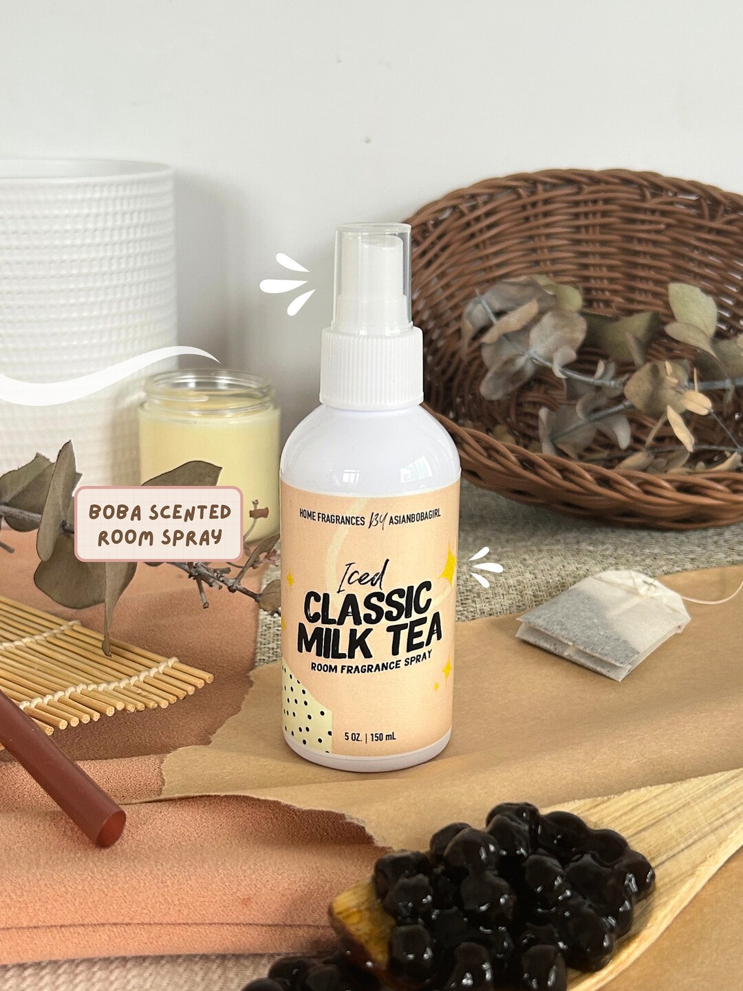 Boba Milk Tea Room Spray | Fragrance Mist - Etsy