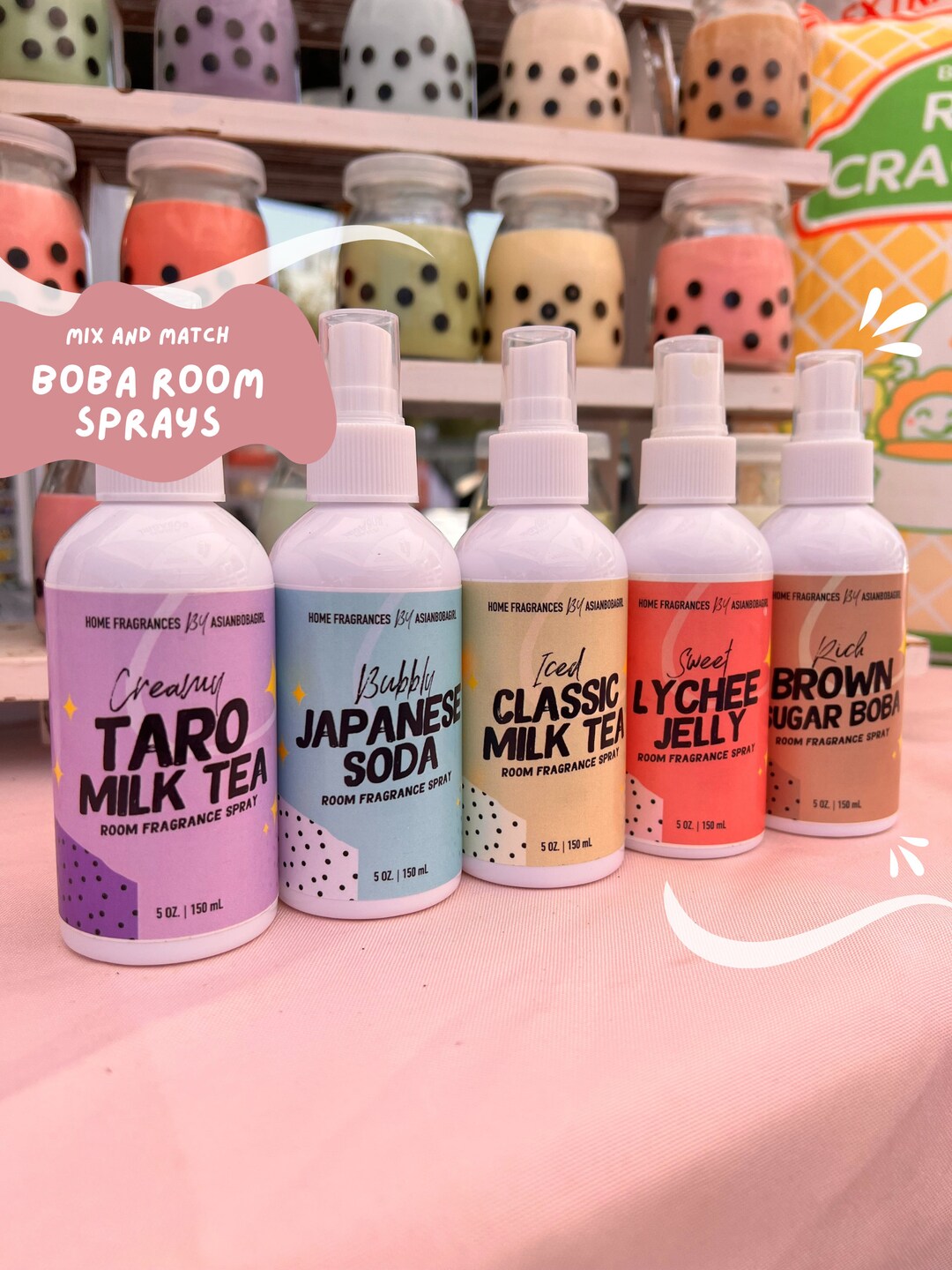 3-pack Boba Scented Room Spray | Mix & Match! - Etsy