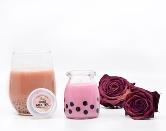 Classic Milk Tea Boba Candle - Etsy