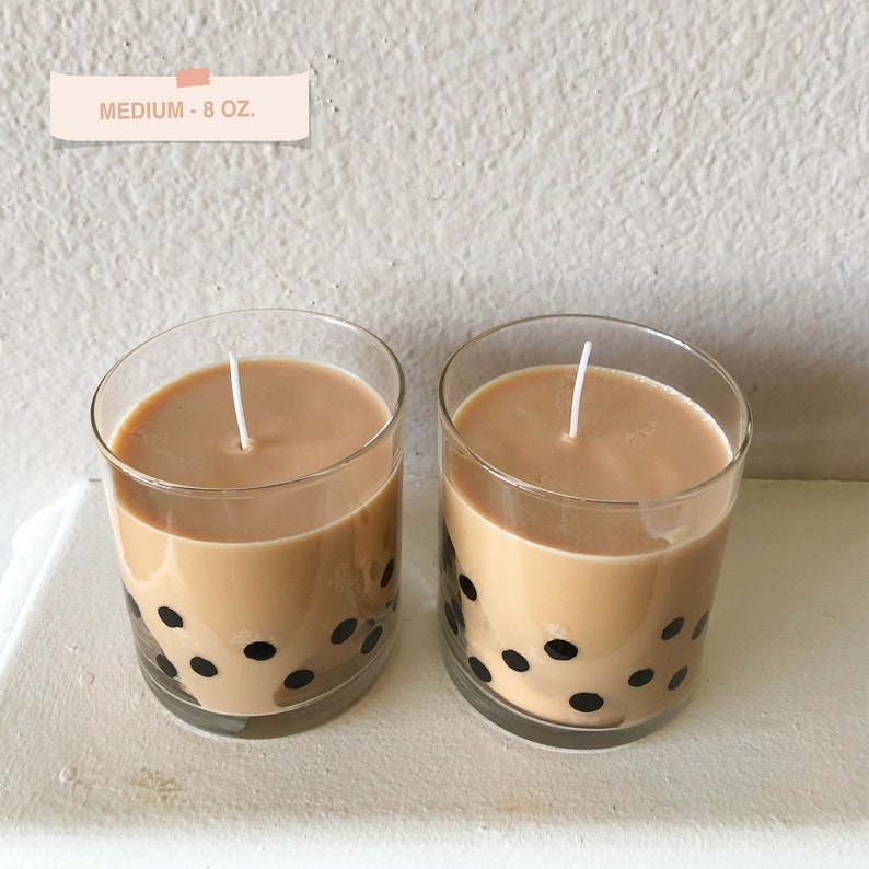 The Classic Milk Tea Boba Candle | Etsy